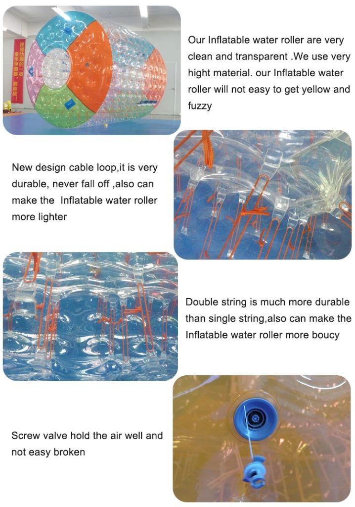 inflatable water roller ball with pump for sale - Dudu