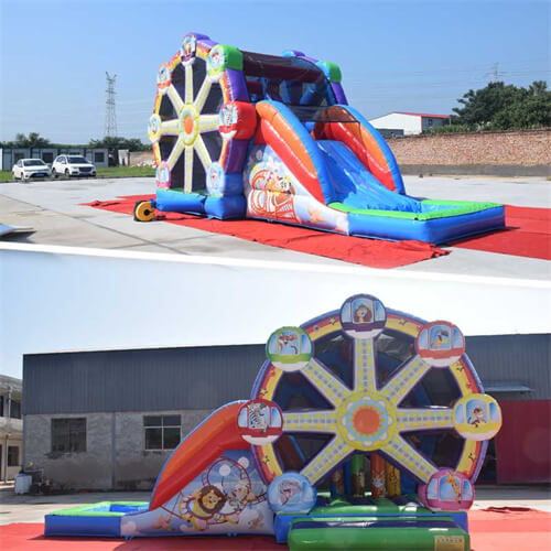 Ferris wheel theme blow up water slide For sale - Dudu
